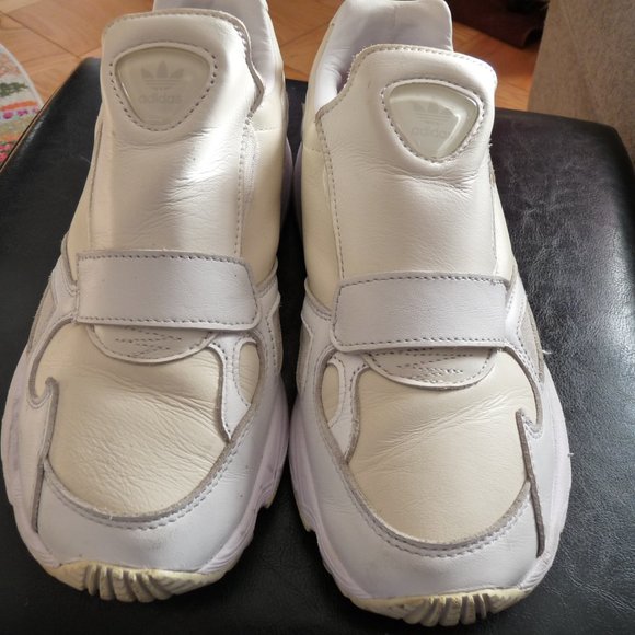 Shoes | Size 8 Adidas Falcon Rx Triple White 219 | Poshmark